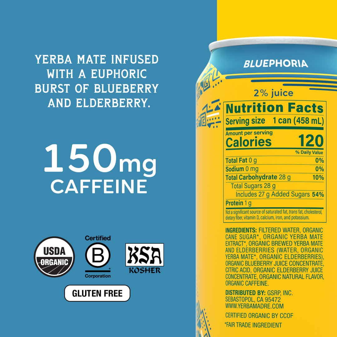 Organic Bluephoria – Yerba Madre
